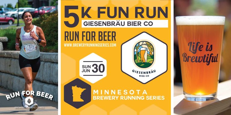 5k Beer Run x Giesenbräu Bier Co | 2024 MN Brewery Running Series ...